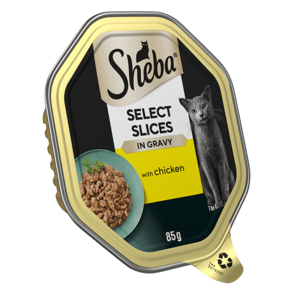 SHEBA® Select Slices Adult Cat Food with Chicken in Gravy 85g Tray
