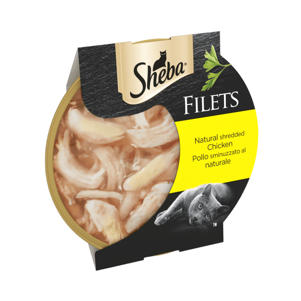 SHEBA® Filets Adult Cat Food with Chicken in Gravy 60g Tray