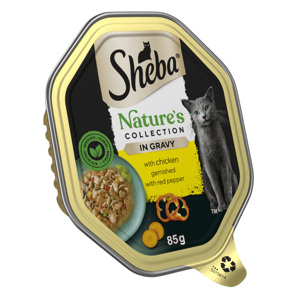 SHEBA® Nature's Collection Adult Cat Food with Chicken in Gravy 85g Tray