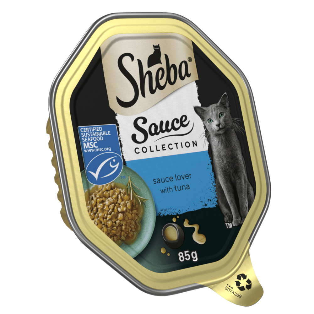 SHEBA® Sauce Collection Adult Wet Cat Food Sauce Lover with Tuna 85g Tray